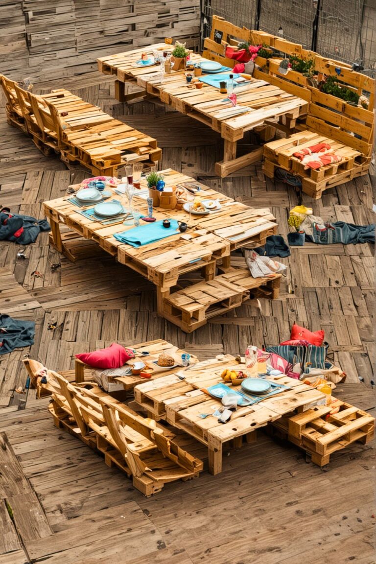 15 Creative DIY Pallet Patio Deck [Step By Step Guide] – craftydiyers.com