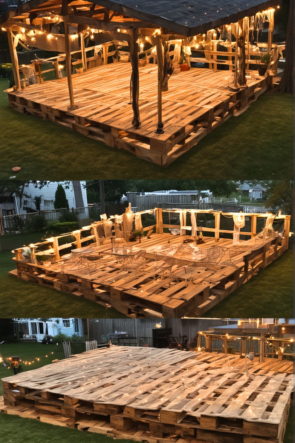 15 Creative DIY Pallet Patio Deck [Step By Step Guide] – craftydiyers.com