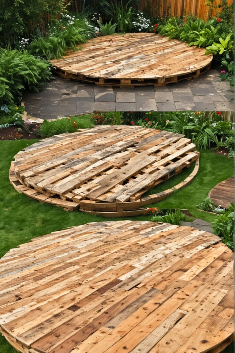 15 Creative DIY Pallet Patio Deck [Step By Step Guide] – craftydiyers.com