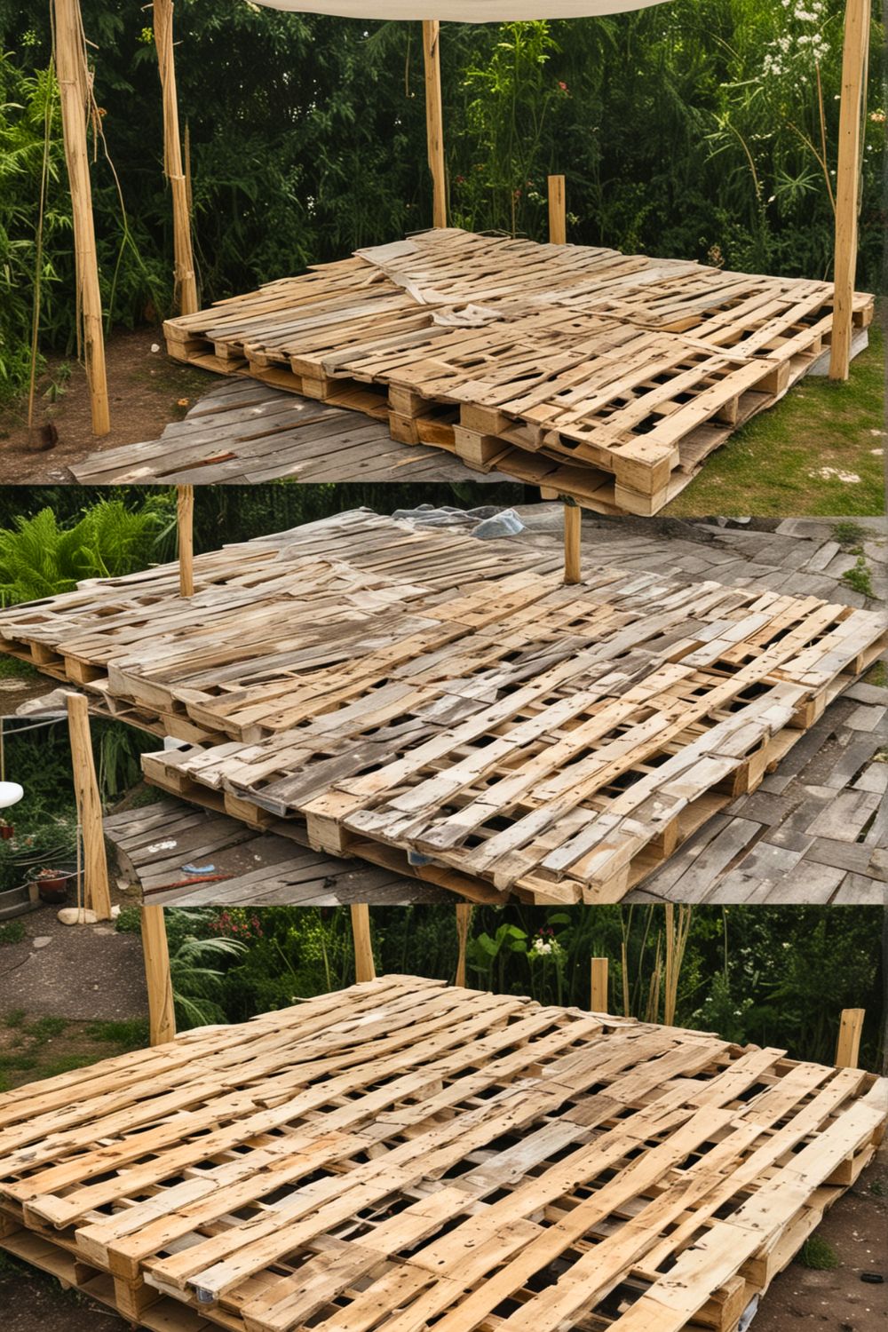 15 Creative DIY Pallet Patio Deck [Step By Step Guide] – craftydiyers.com