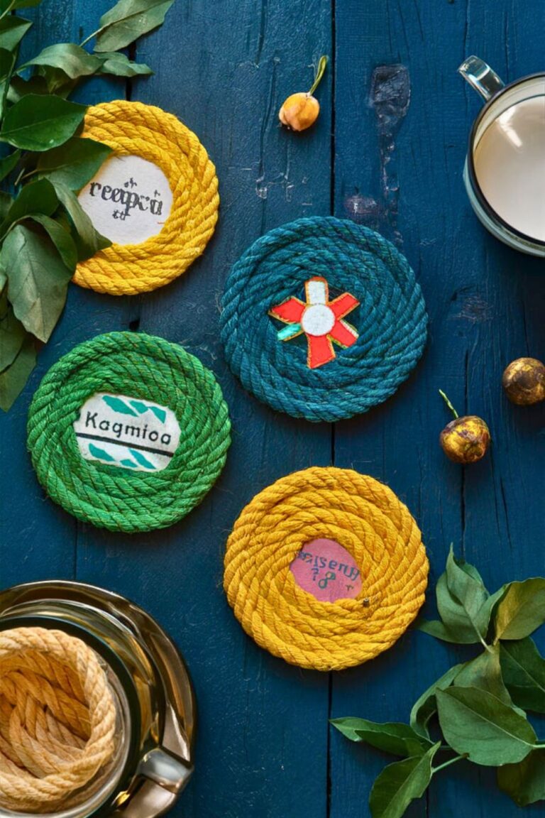 20 DIY Coasters Ideas [Make Within Minutes] – craftydiyers.com