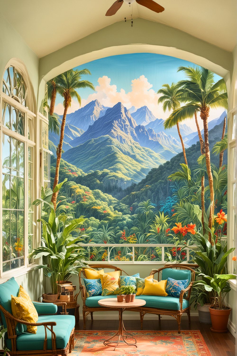 20 DIY Mountain Mural [For Every Room] – craftydiyers.com