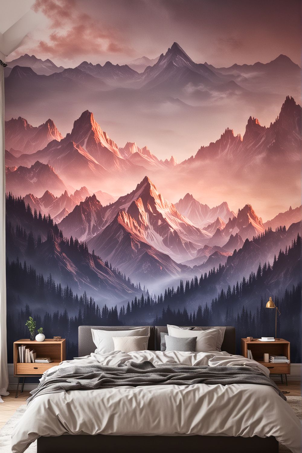 20 DIY Mountain Mural [For Every Room] – craftydiyers.com