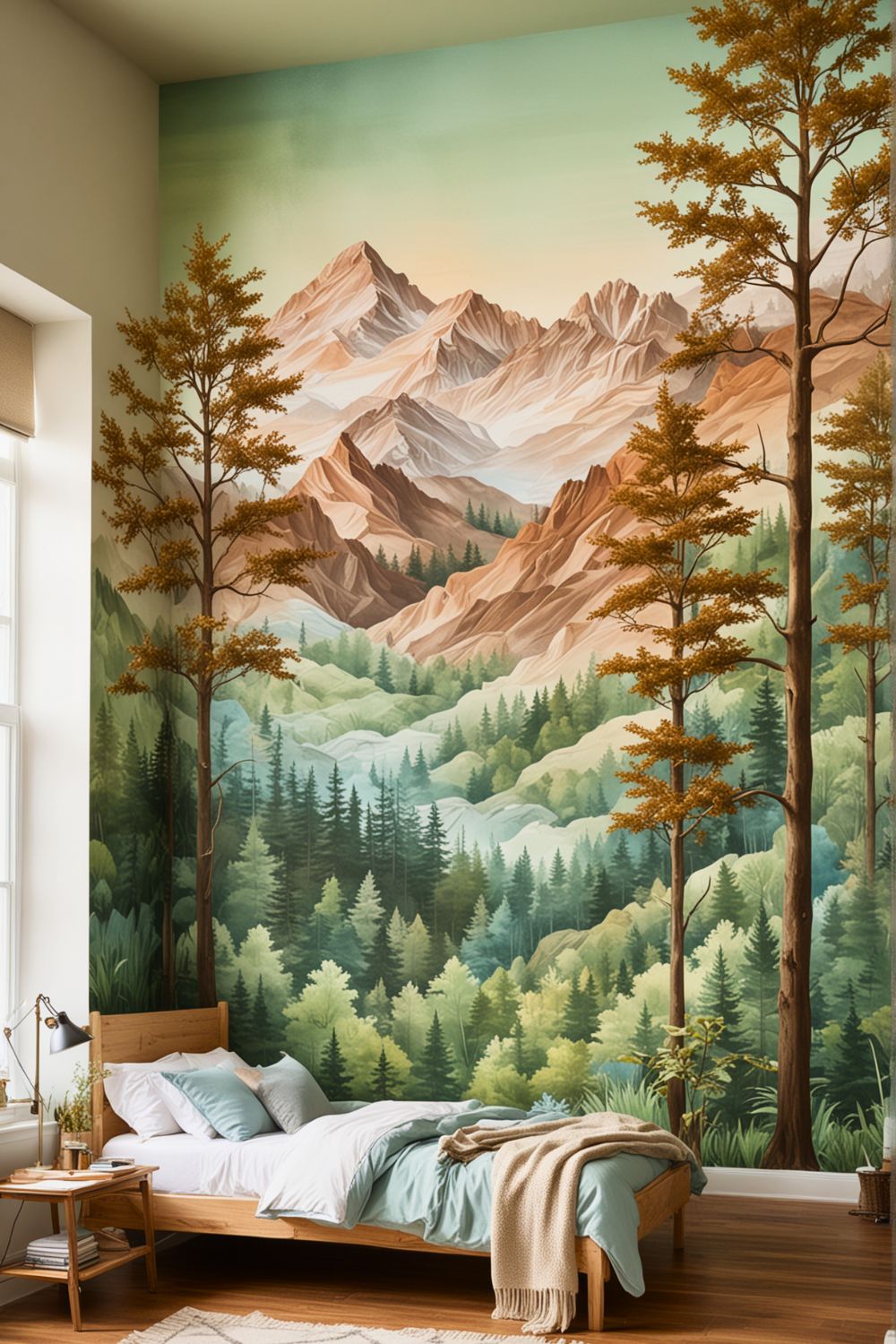 20 DIY Mountain Mural [For Every Room] – craftydiyers.com