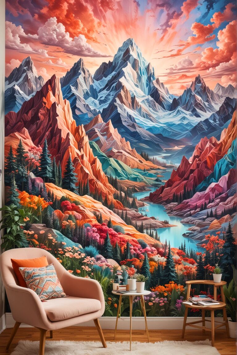 20 DIY Mountain Mural [For Every Room] – craftydiyers.com