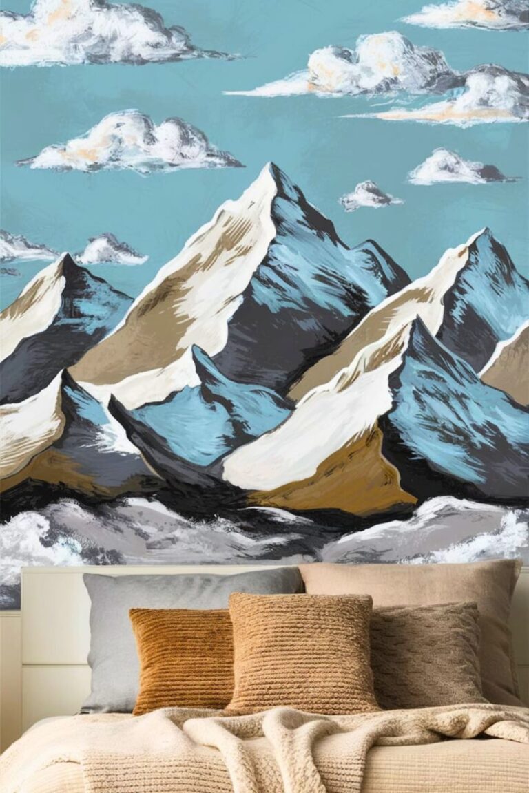 20 DIY Mountain Mural [For Every Room] – craftydiyers.com