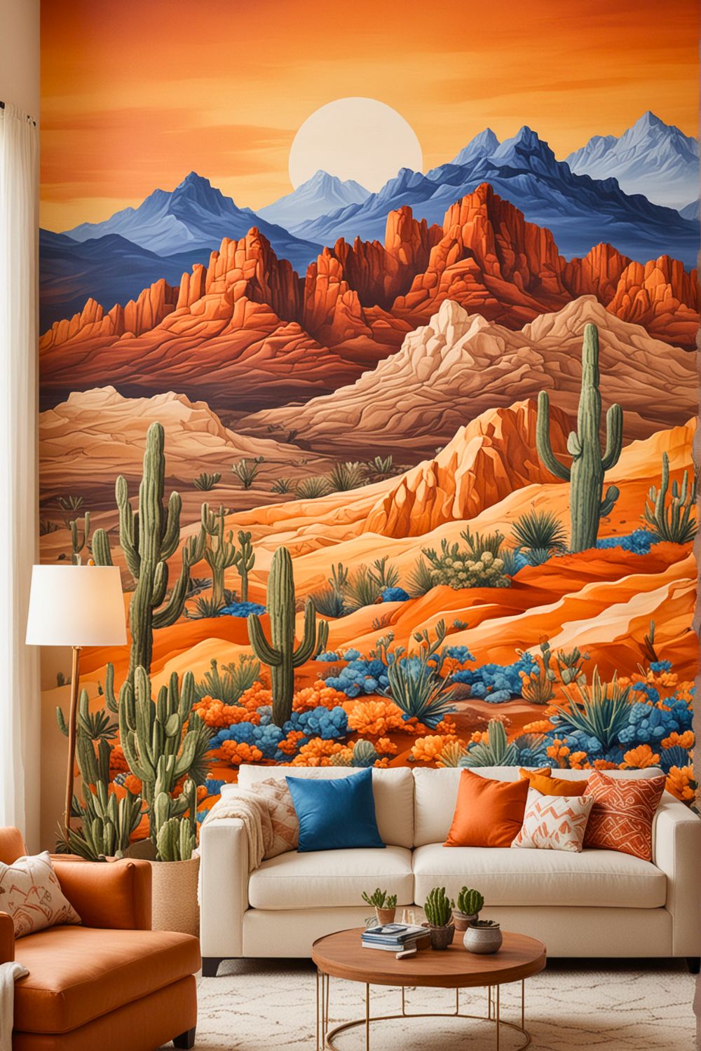 20 DIY Mountain Mural [For Every Room]