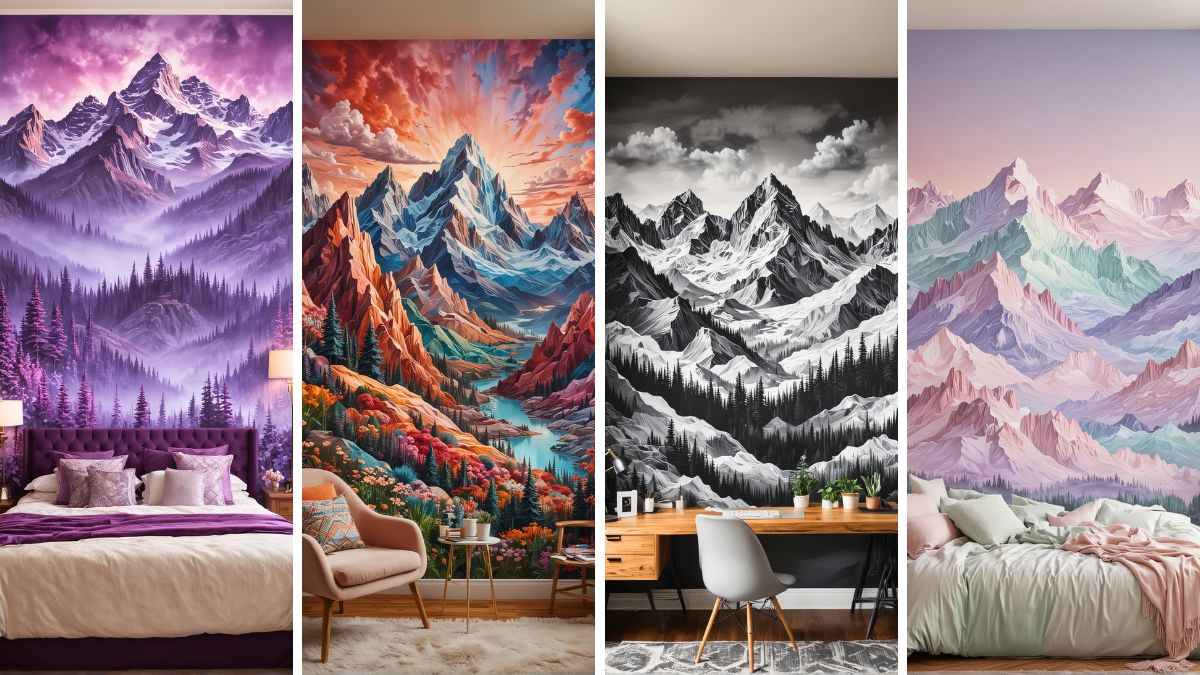 20 DIY Mountain Mural [For Every Room] – craftydiyers.com